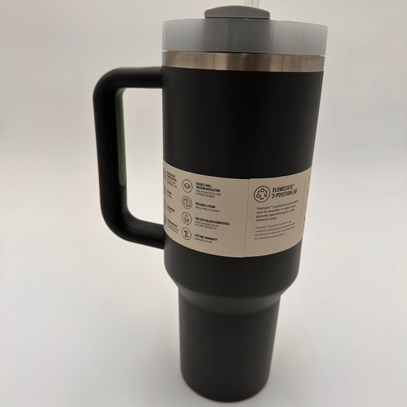 Stanley | Dining | Stanley Matte Black With Green Logo The Quensher H2 ...